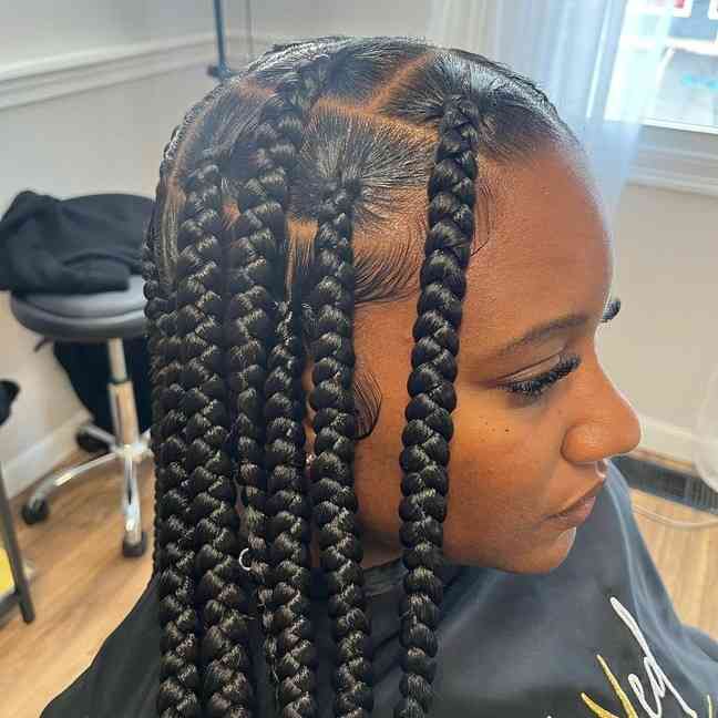 Medium Large Braids